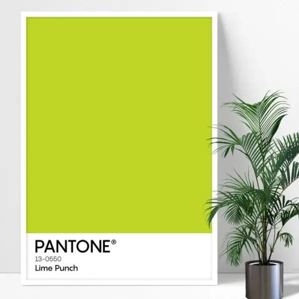 Quadros decorativo arte pantone ponche de limão | MadeiraMadeira