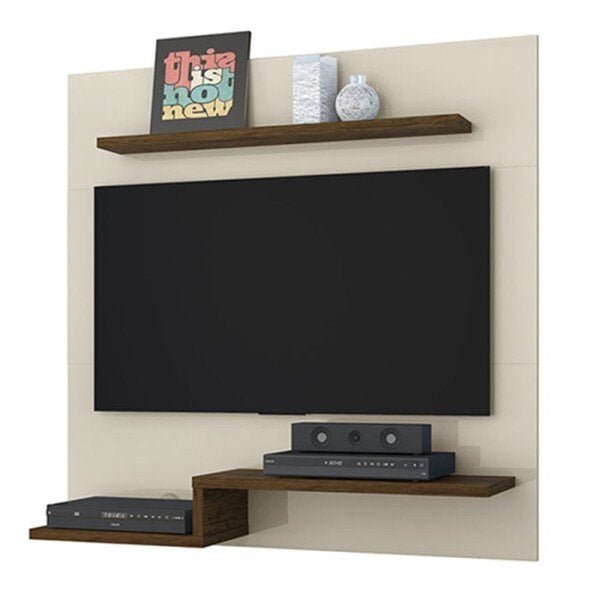 Painel Bancada Suspensa para TV até 50 Polegadas Luna Off White Savana ...