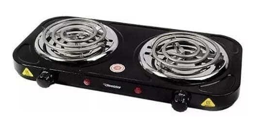 Fogão Elétrico 2 Bocas 5 Temperaturas Preto Roadstar 2000W 220V ...