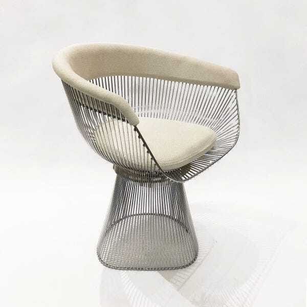 Cadeira Warren Platner Inox - Branca | MadeiraMadeira