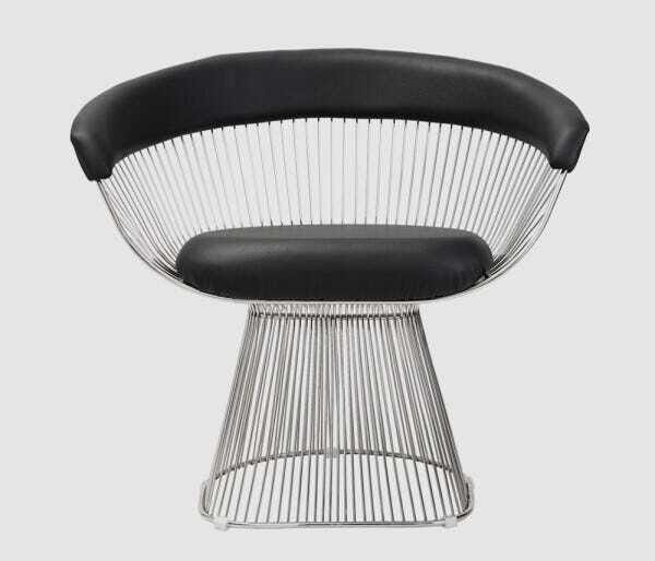 Cadeira Warren Platner Inox - Preta | MadeiraMadeira