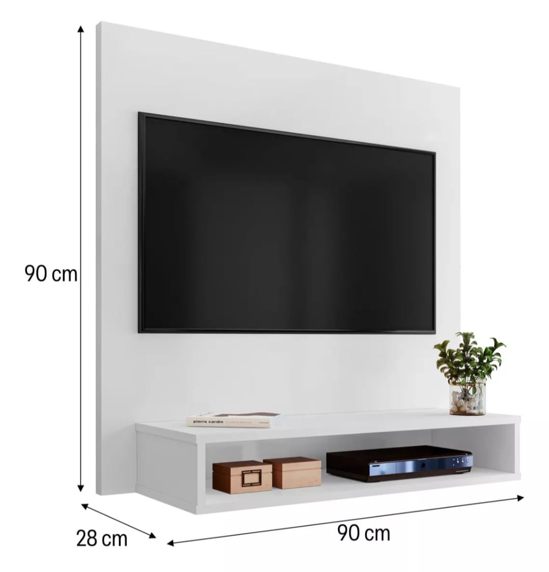 Painel Tv Milão até 32 Polegadas Branco | MadeiraMadeira