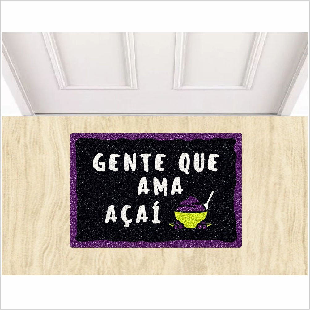Tapete Acai Gente que Ama Açai Decoração Portas Salas e Casas ...