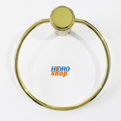 Porta Toalha Argola Deca Maxim Dourado Com Bege - 2050E75BEDO ...