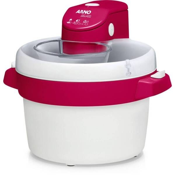 Sorveteira Arno Gelato ICEE Branca e Rosa 220V | MadeiraMadeira