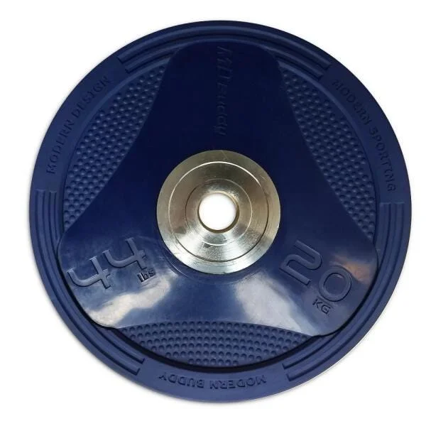 Par de Anilhas Bumber Olímpicas 20 KG Azul Ahead Sports | MadeiraMadeira