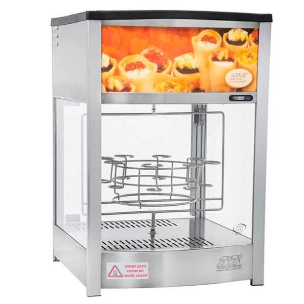 Estufa Vapor Giratório 409G Cone Pizza 8 Cones Pass Through com Display Titã Padrão - 220V ...