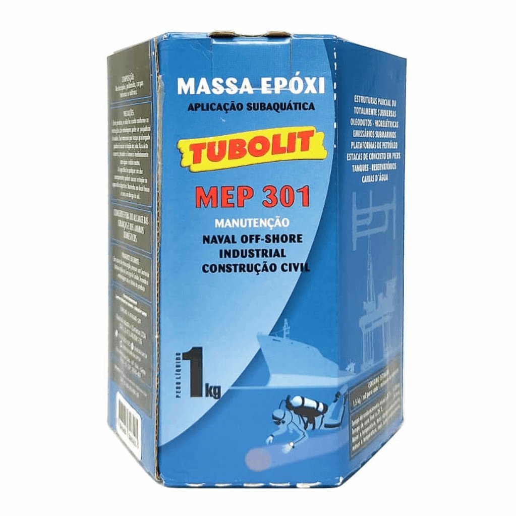 Massa Epóxi Subaquática Naval Tubolit MEP 301 1kg | MadeiraMadeira