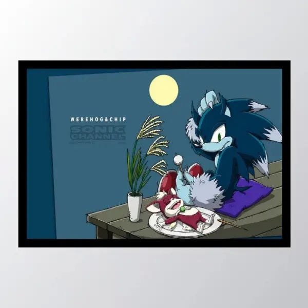 Quadro com moldura Sonic Unleashed_001 | MadeiraMadeira