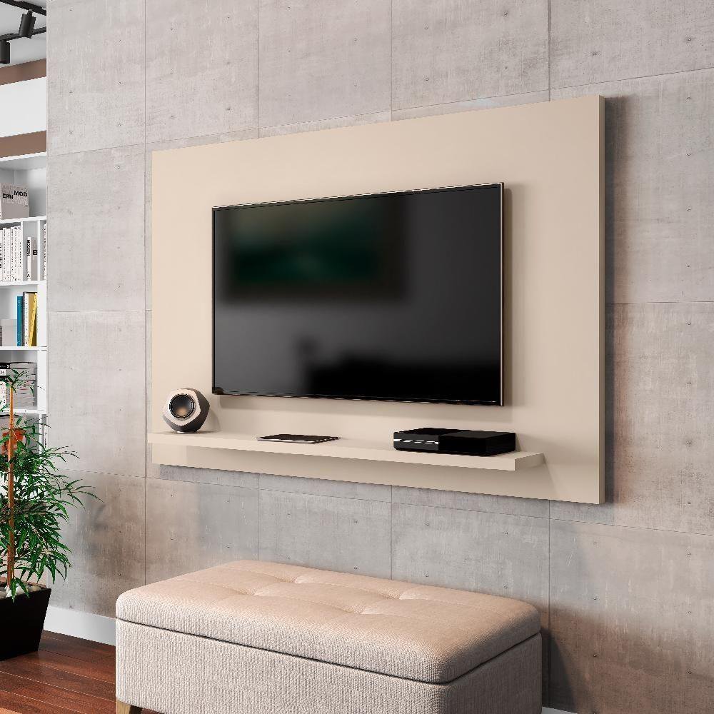 Painel Para Tv 50 Polegadas Taquari Off White 136cm | MadeiraMadeira