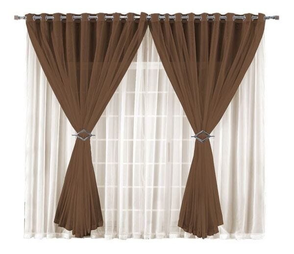 Cortina Para Varao Normal Para Quarto ou Sala 2,00 X 1,70 Metros ...
