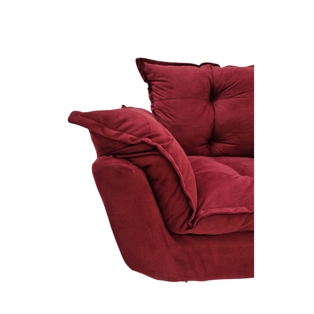 Poltrona Decorativa Bela Opala Suede Marsala (Liz Maria Decor ...