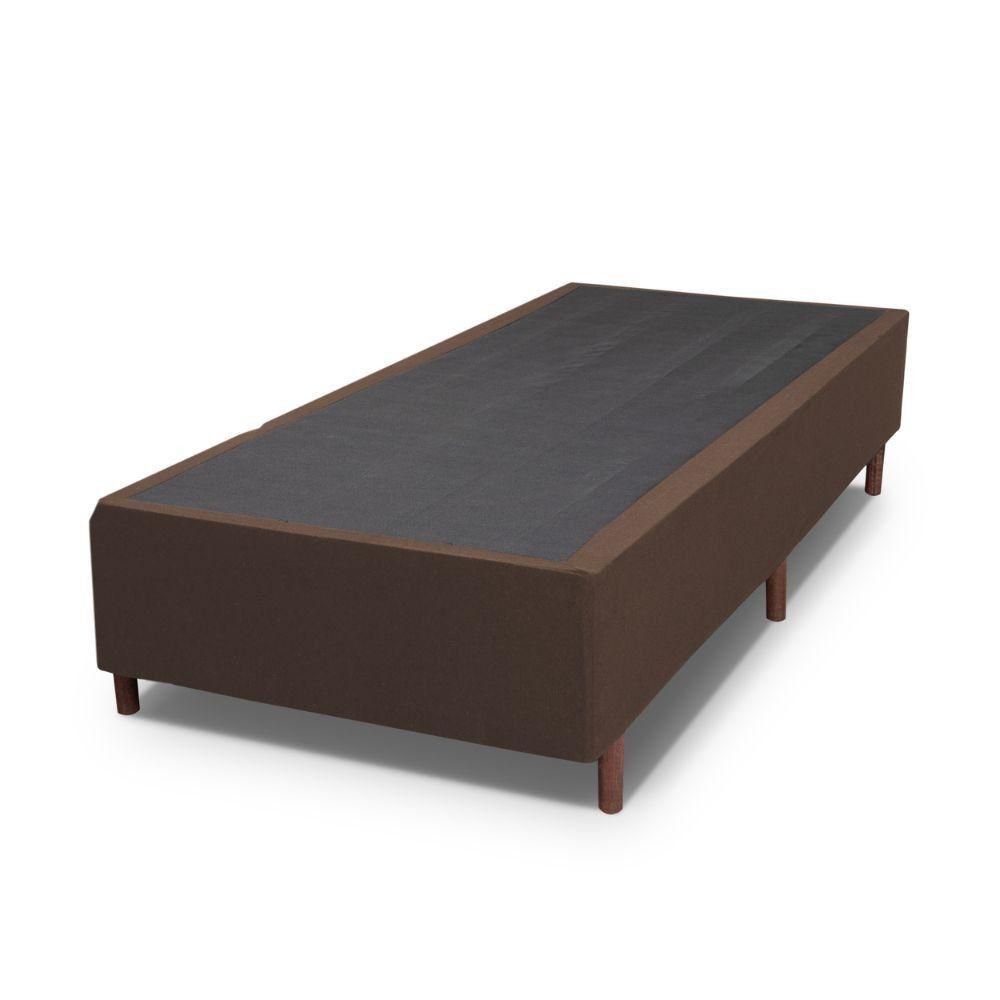 Base Box Queen Size Prince Sued 0,79x1,97x0,32 Tabaco | MadeiraMadeira