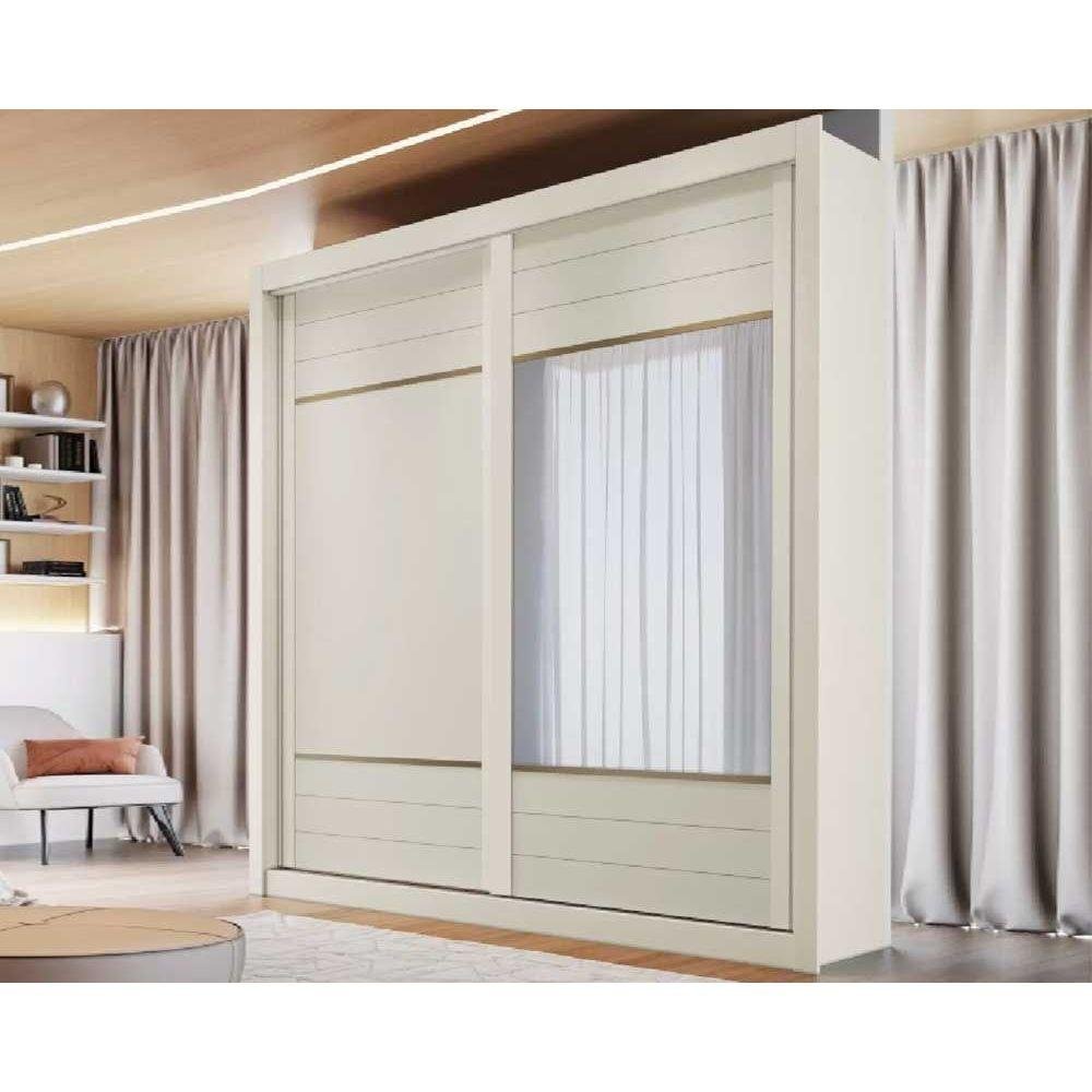 Guarda Roupas 2 Portas de Correr e 4 Gavetas C/ Espelho Bristrol Off ...