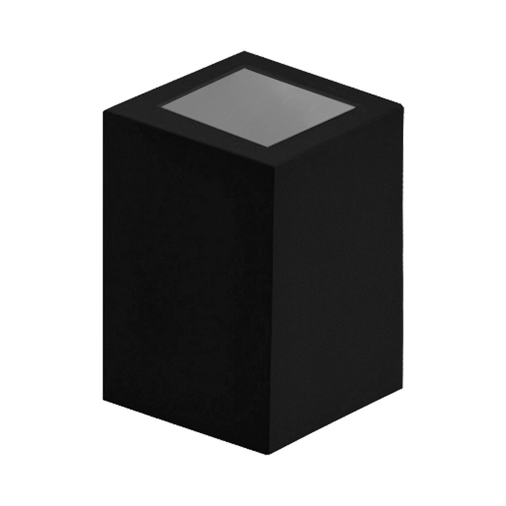 LUMINÁRIA PAREDE BALIZA 2 VISORES QUADRADO/FILETE G9 PRETO - 1476 PT ...