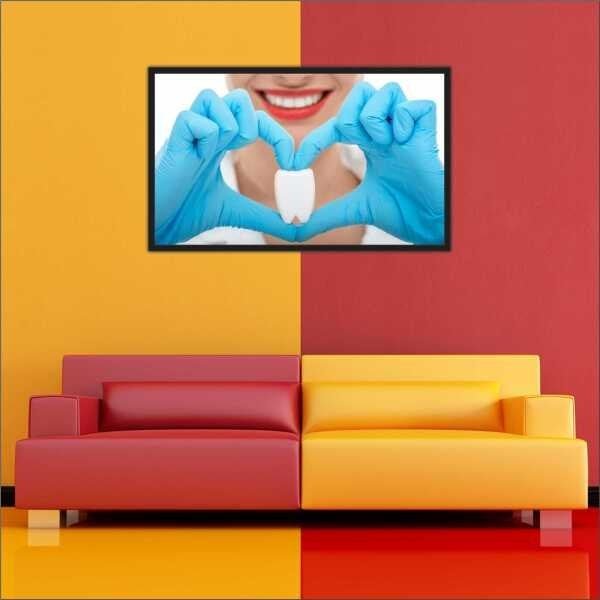 Quadro Dentista Dente Consultórios Odontologia TT05 | MadeiraMadeira