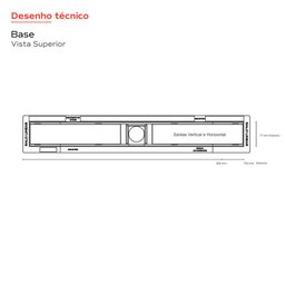 Ralo Linear Inox 70 Cm sem Sifão Smart | MadeiraMadeira