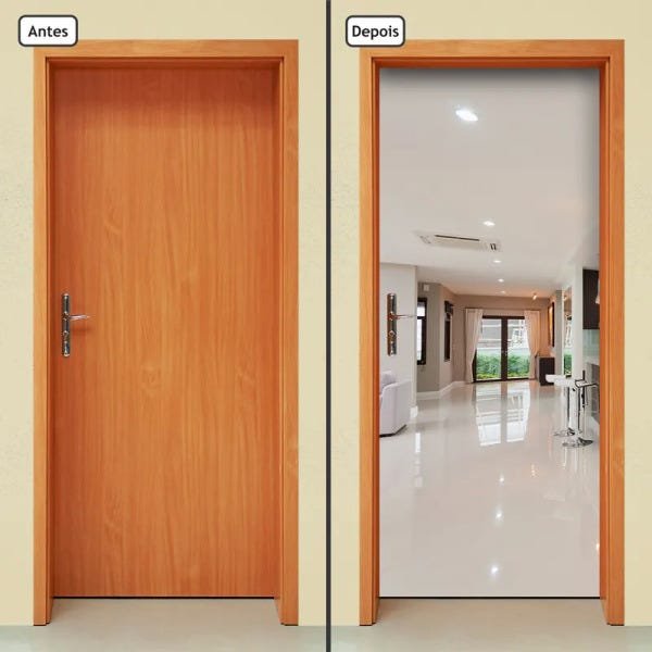Adesivo Decorativo de Porta - Sala - 2319cnpt | MadeiraMadeira