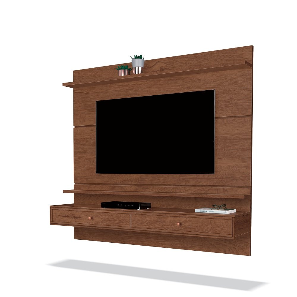 Painel Home 1,60m TV 60 Polegadas Nicho e 2 Gavetas e Prateleiras ...