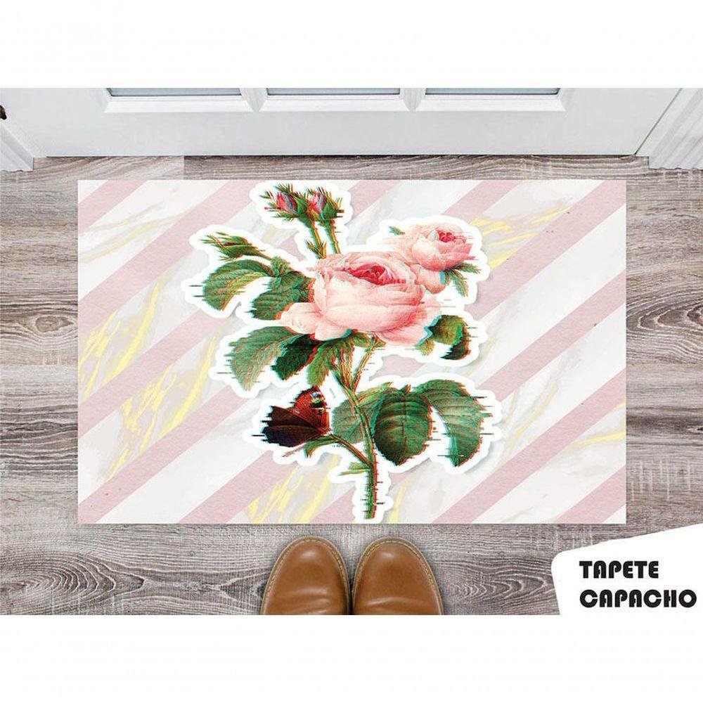 Tapete Capacho Floral Ilusão | MadeiraMadeira
