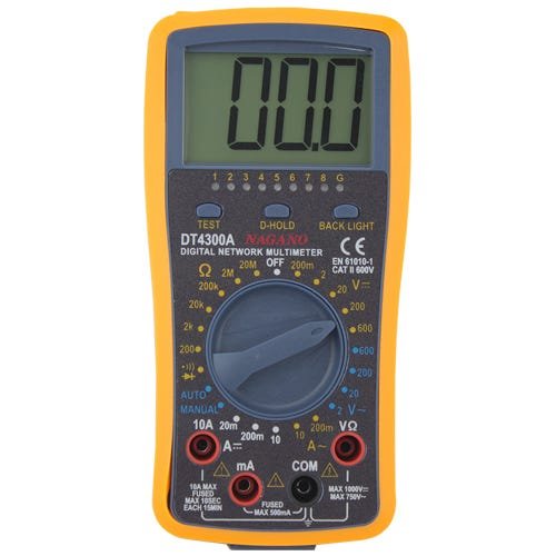 Multímetro Digital com Teste de USB e Rede RJ11 RJ12 RJ45 NMD ...