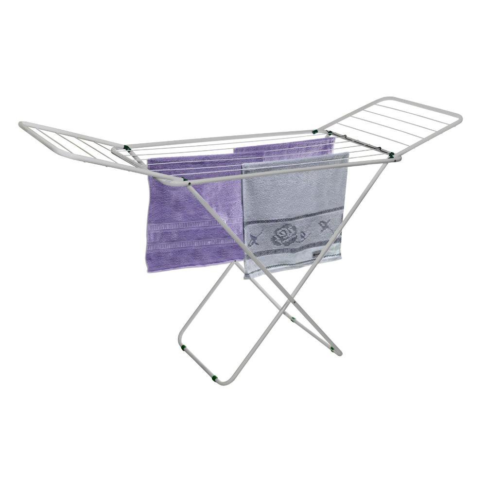 Varal de Roupas Chão Com Abas Grande para Roupas Lavanderia Apartamento ...