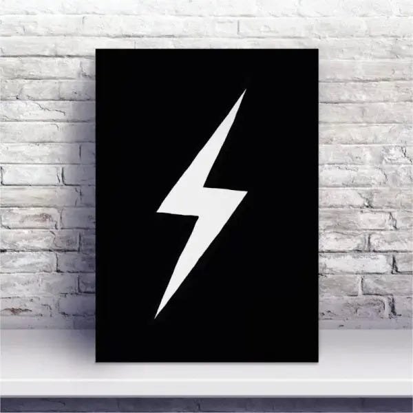 Placa MDF raio branco fundo preto | MadeiraMadeira