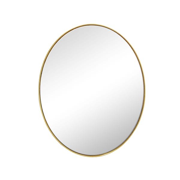 Espelho Oval em Resina Praga Dourado M 51 x 41 | MadeiraMadeira