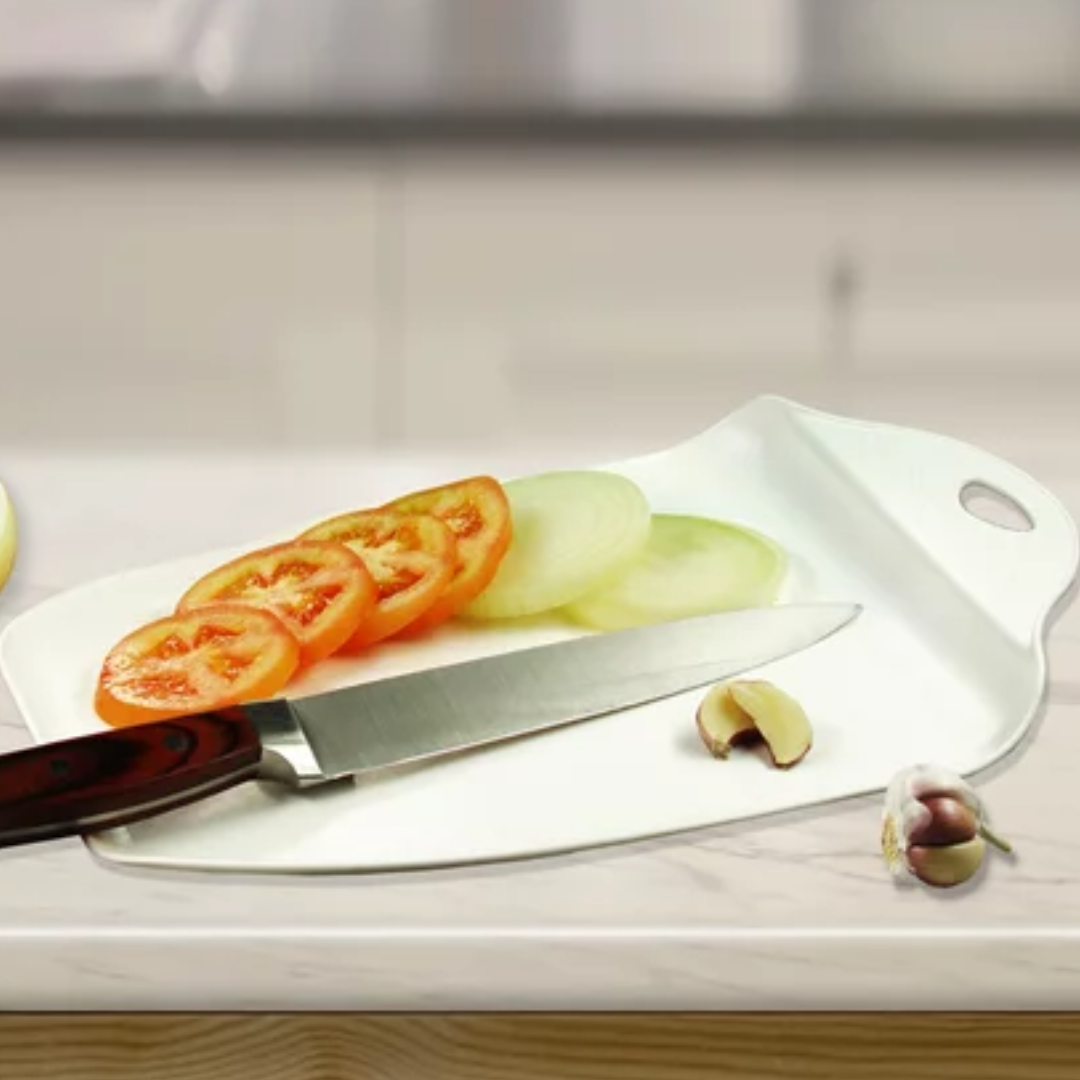 Tábua de Carne Legumes Churrasco Cozinha Pvc Branca | MadeiraMadeira
