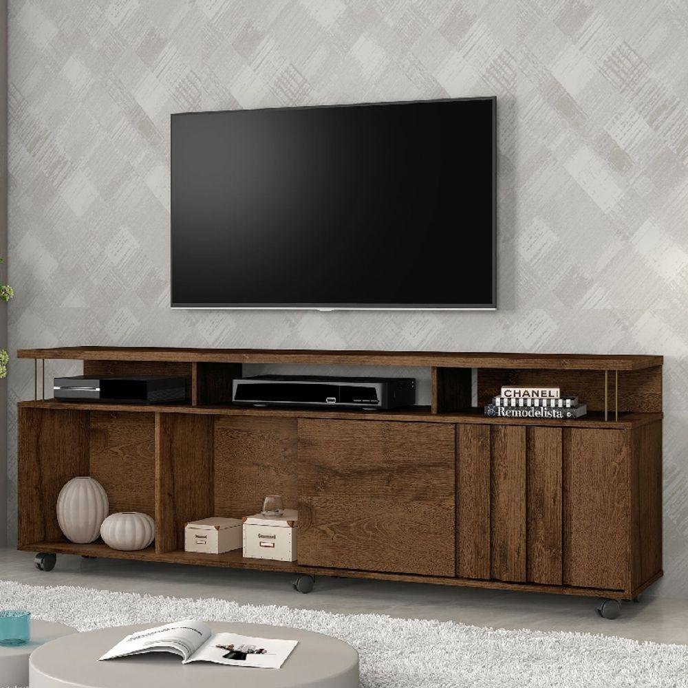 Rack Para Tv Até 65 Polegadas Atraente Jcm Cacau | MadeiraMadeira