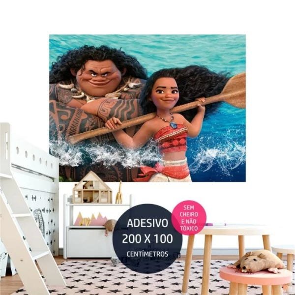 adesivo parede moana aniversario AP1391 | MadeiraMadeira