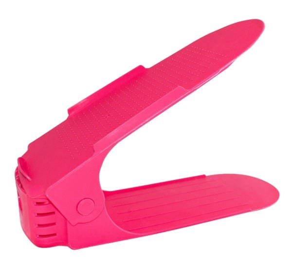 Organizador De Sapato Rack Com 20 Unidades Pink Com Regulagem De Altura ...