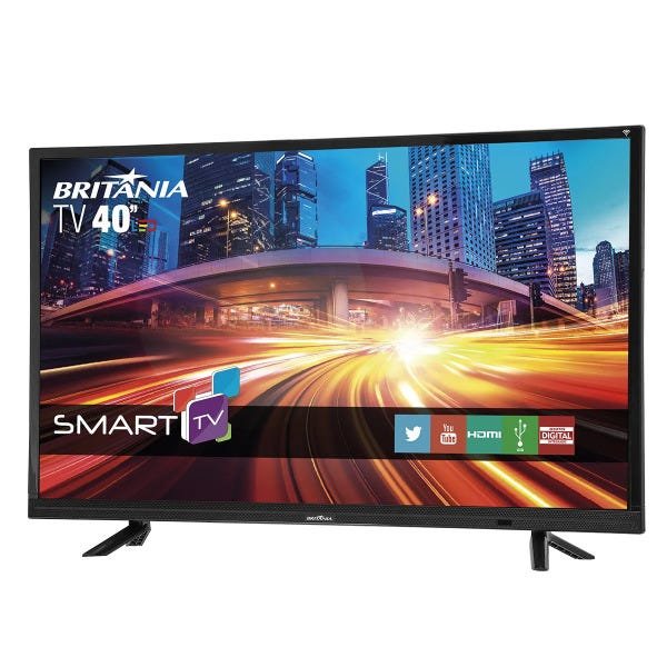 TV Britânia LED 40 Polegadas Full Hd BTV40E21S Bivolt | MadeiraMadeira