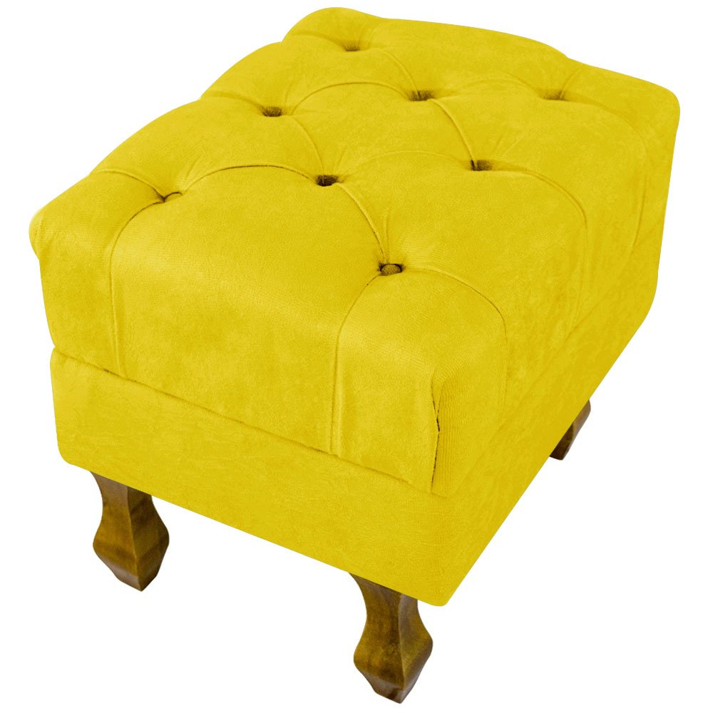 Kit 03 Puff Decorativo Quarto Recepção 2 Luiz Xv 45x50 e 1 de 1 Metro ...