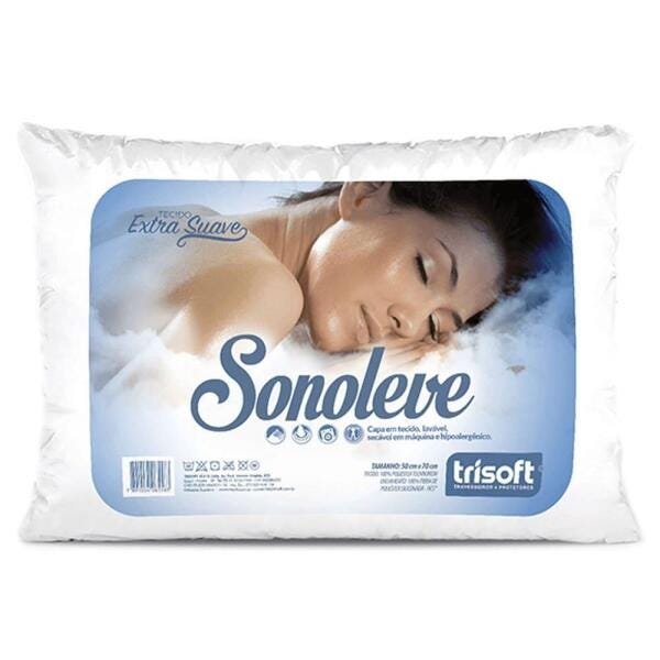Travesseiro Trisoft Sono Leve | MadeiraMadeira