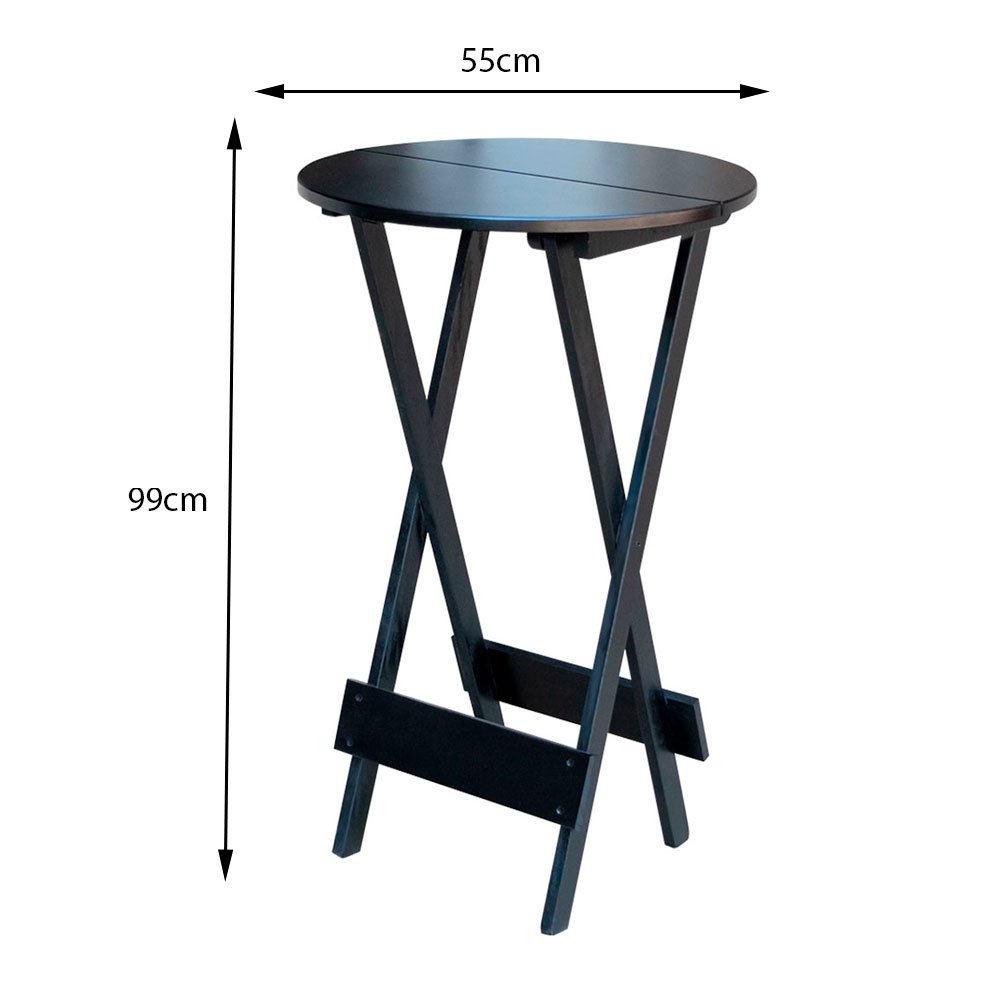 Kit 2 Jogos De Mesa Bistrô De Madeira Com 2 Cadeiras Dobravel Ideal Para Bar E Restaurante Preto ...