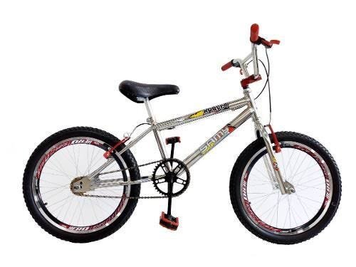 Bike Cross Aro 20 com Aros Aero - Vermelho-AroPreto | MadeiraMadeira