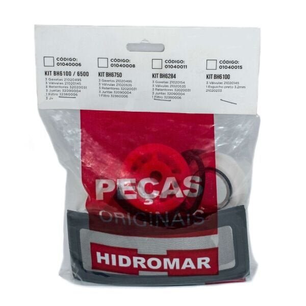 Kit de Reparos e Vedações Originais Hidromar - BH 6100 6500 ...
