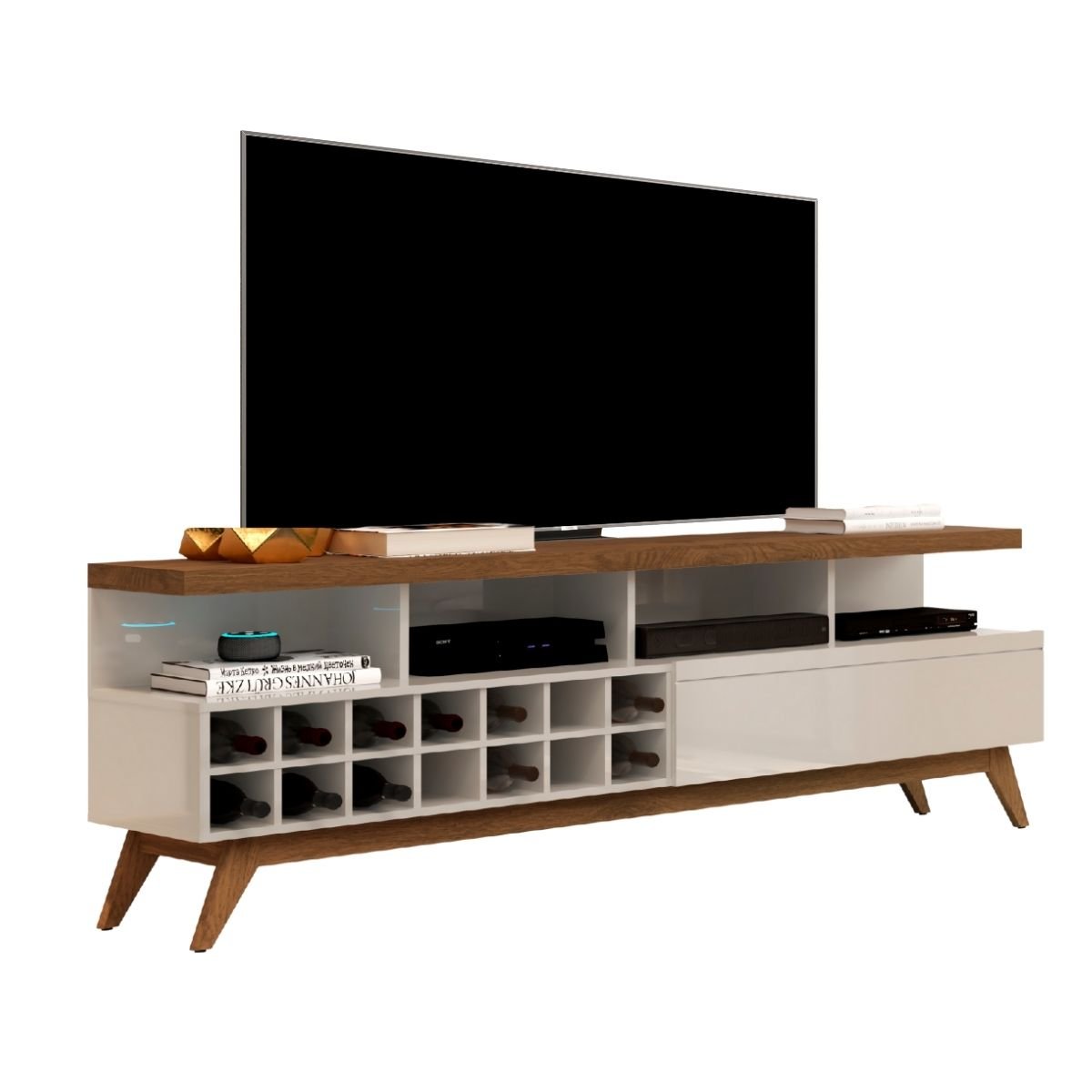 Rack para Sala Televisão até 55 Polegadas - Mod.2040 | MadeiraMadeira