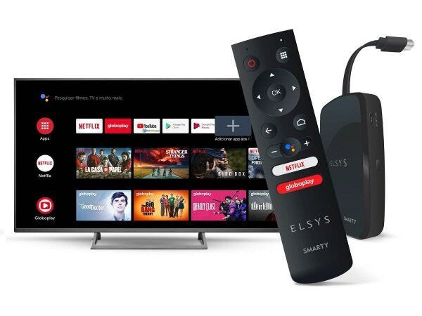 Receptor Elsys Smarty Box TV Streaming Via Internet Netflix com ...