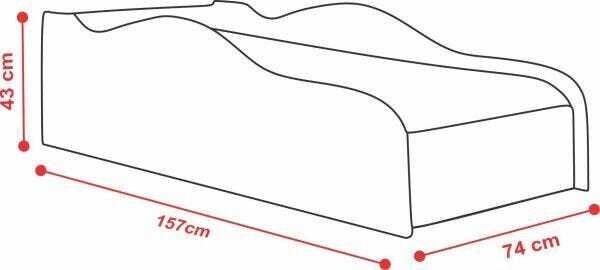 Cama Infantil Carro Branco com Colchão | MadeiraMadeira