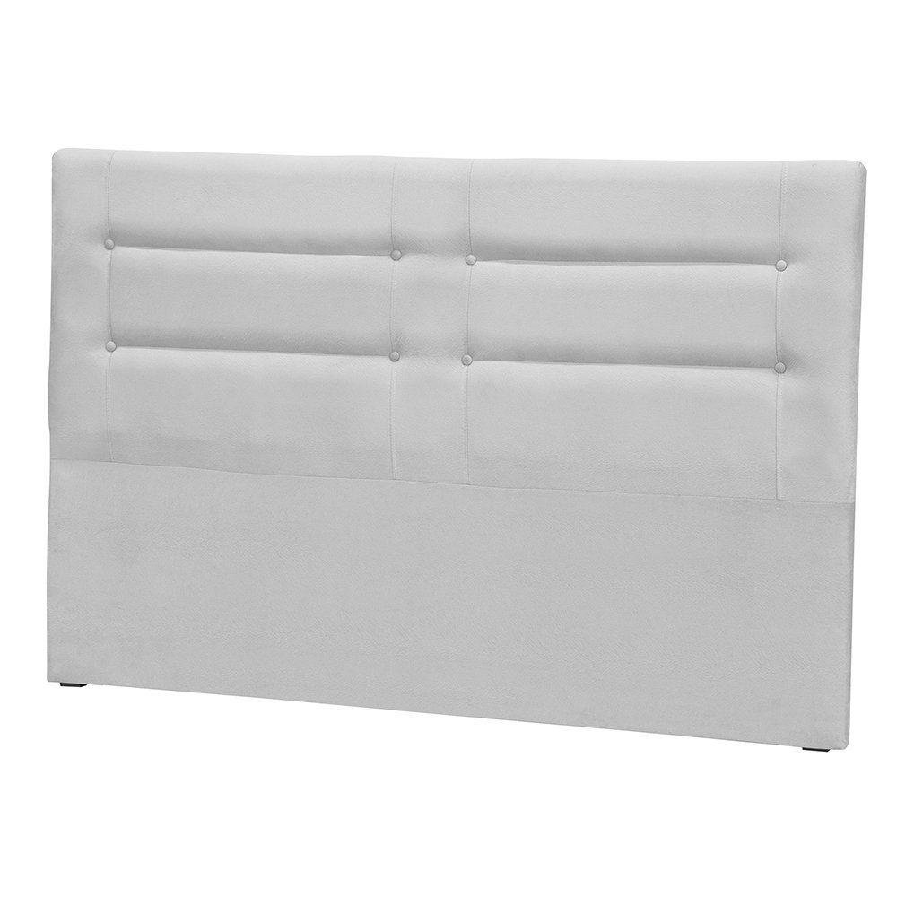 Cabeceira Queen Size Atenas 160cm Pvc Branco | MadeiraMadeira
