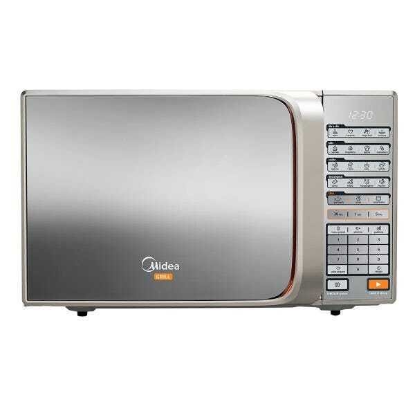 Micro-ondas Midea Espelhado com Grill Mtaeg41 30l Prata 110v ...