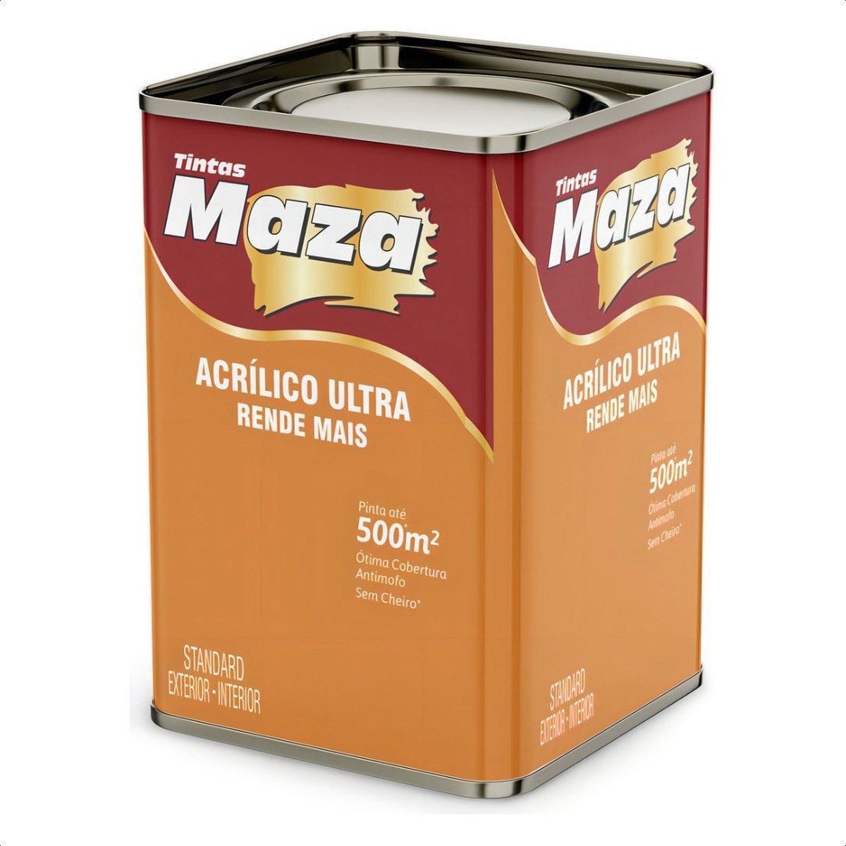 Tinta Acrílica Fosco Maza Ultra 18l:prata Fina | MadeiraMadeira