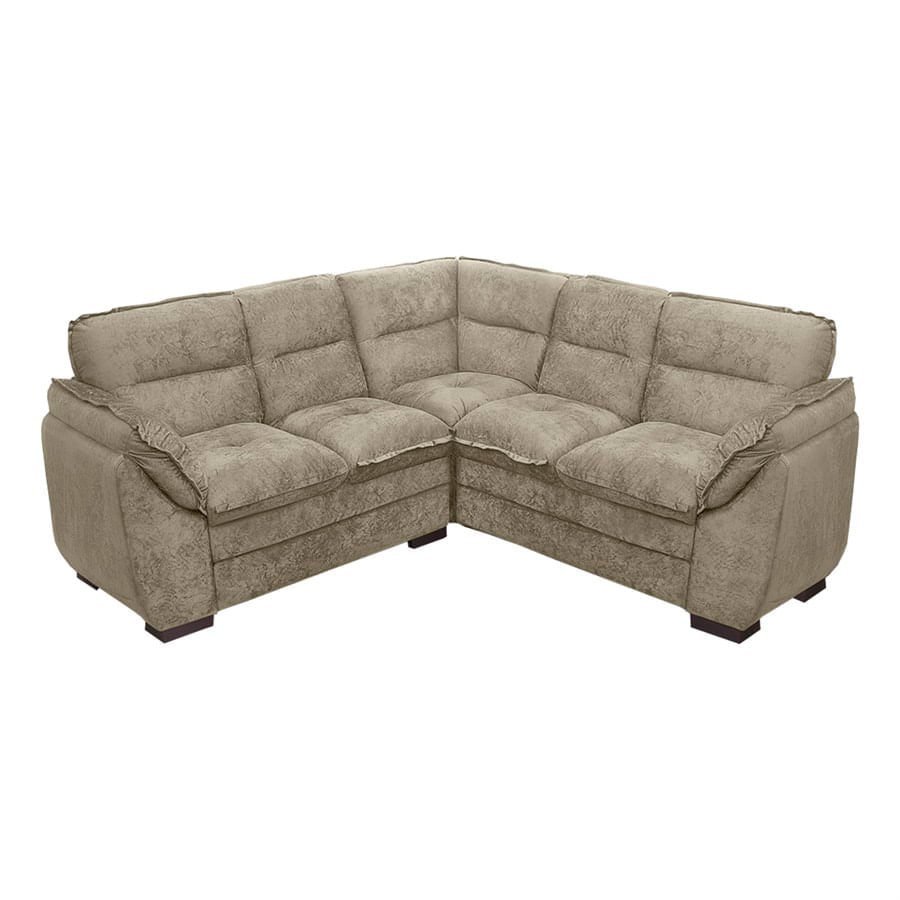 Sofá Blat 4 Lugares + Canto Bege 1318 Somopar | MadeiraMadeira