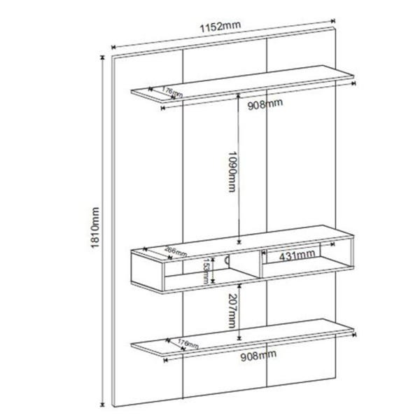 Painel para TV até 40 Polegadas Byte | MadeiraMadeira