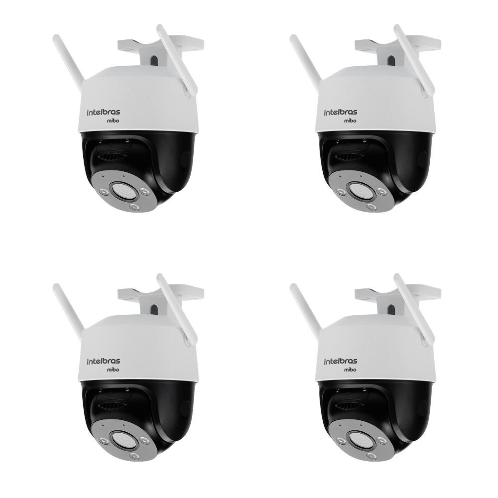 4 Câmeras Wi-fi 360° IM7+ Full Color Intelbras IP Dome F HD ...
