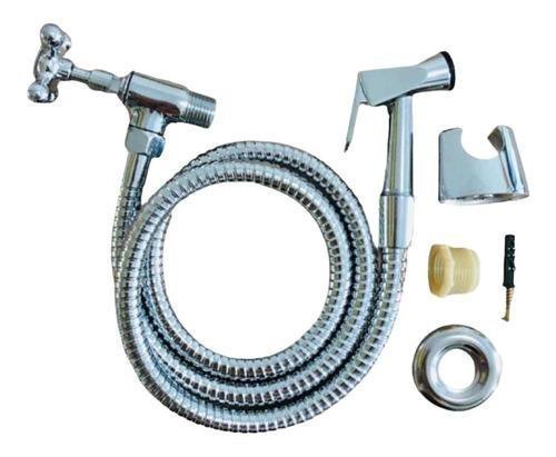 Kit 4 Duchas Higiênica Luxo Em Metal 1/4 Volta Cromado C33 Cor:Prateado ...