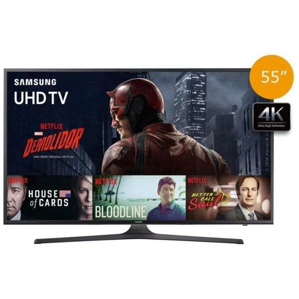 Smart TV LED 4K 55 Polegadas Samsung Un55Ku6000, Ultra Hd, 3 HDMI, 2 ...