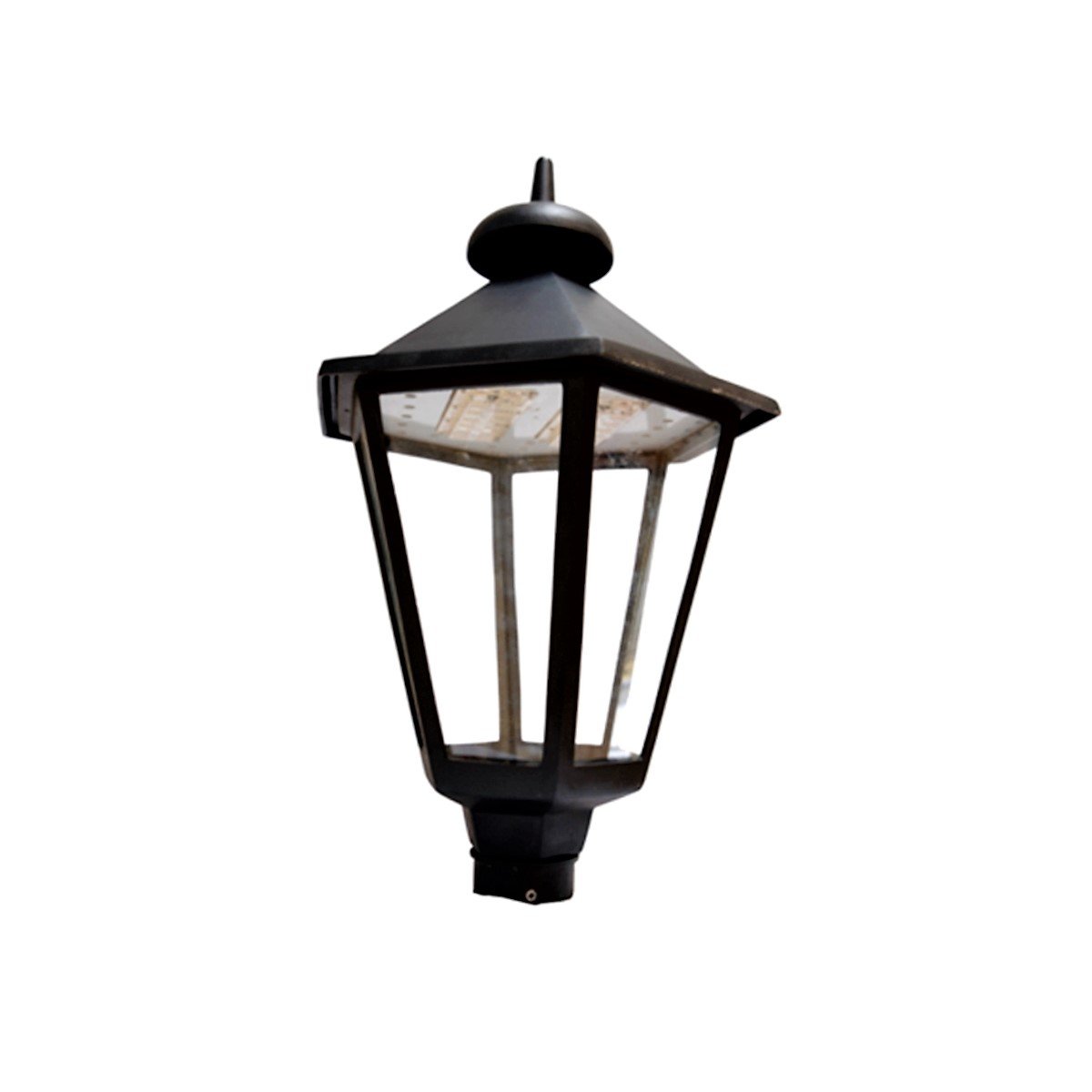 Luminária de Poste Colonial Italiana Grande Led de Alumínio ...